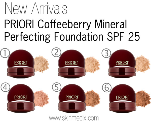 NEW ARRIVAL: PRIORI Coffeeberry Mineral Perfecting Foundation SPF 25 ...